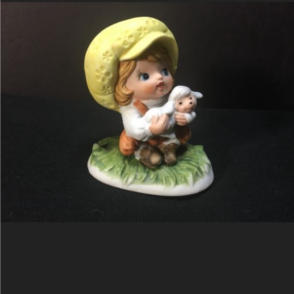 Lefton | Other | Lefton Hand Painted Figure Child Holding A Lamb | Poshmark